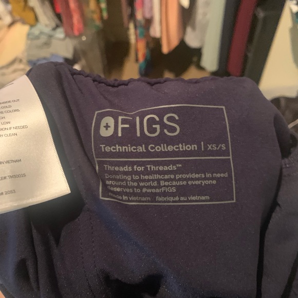 Figs | Pants & Jumpsuits | Figs Technical Collection Navy Scrub Pants Button Closure | Poshmark